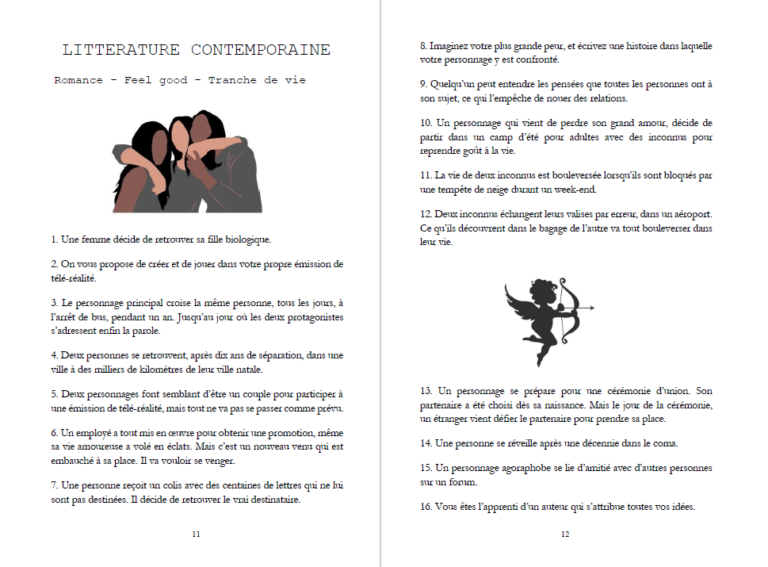 350 idées d'histoires - Rêve d'Auteur